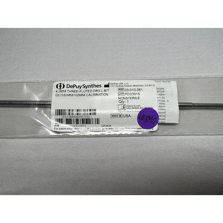 03.010.061, 4.2mm, 3-Fluted, Drill Bit